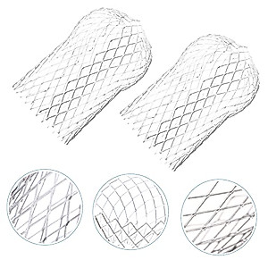 DOITOOL 12 pcs drain filter roof downspout strainer gutter balloon guard stainless filter strainer gutter downspout guard anti-blocking Screen Shield net safety mask Stainless steel
