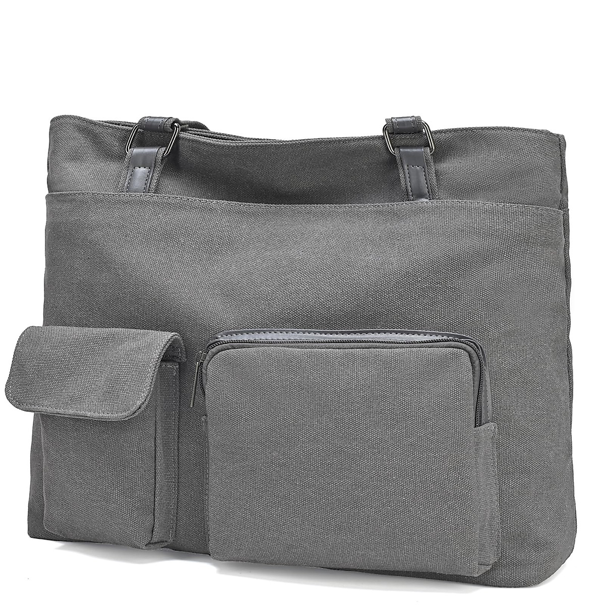 Laptop Tote Bag for Women Work Bags Professional 15.6 Inch Large Canvas Purse with Pockets