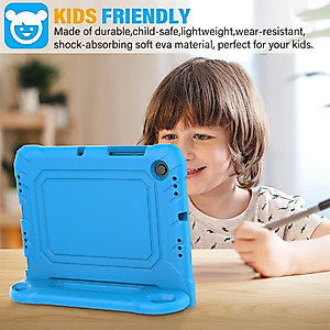 SUPLIK Kids Case for Samsung Galaxy Tab A8 10.5 inch (2022), Galaxy Tab A8 Case with Screen Protector, Shockproof Handle Stand Protective Case for Tab A8 10.5" Tablet (SM-X200/X205/X207), Pink