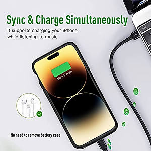 Battery Case for iPhone 14 Pro, [10000mAh] Enhanced Rechargeable Smart Extended Charging Case Support CarPlay Compatible with iPhone 14 Pro (6.1 inch) Backup Power Battery Pack Charger Case-Black