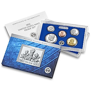 2022 S 10 Coin Clad Proof Set in OGP with CoA and Gold Gift Bag Proof
