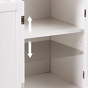 soges Rolling Kitchen Island Cart with Storage, Wood Trolley Cart with Spice and Towel Rack, Mobile Kitchen Storage Cabinet Island Table on Wheels, Serving Cart with Cabinet and Drawers,FZSR-HT01WT