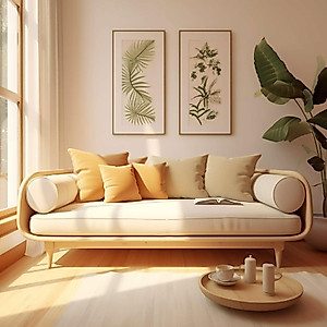 RULAER Custom Bench Cushion: Customizable Fabrics High- Resilience Sponge Bench Cushions for Indoor/Outdoor Furniture with Straps and Non-Slip Bottoms Durable and Waterproof Outdoor Bench Cushion