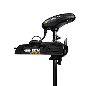 Minn Kota 1358745 Pontoon Freshwater Electric-steer Bow-Mount Trolling Motor with Digital Maximizer & PowerDrive Foot Control, 55 lbs Thrust, 48" Shaft