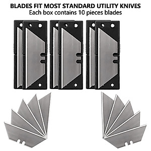Litoexpe Utility Knife Blades, SK5 Steel, Standard Size Razor Blades for Most Standard Utility Knives, 90-Pack