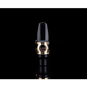 Glory Alto Saxophone Mouthpiece Kit with Ligature,one reed and Plastic Cap-Gold