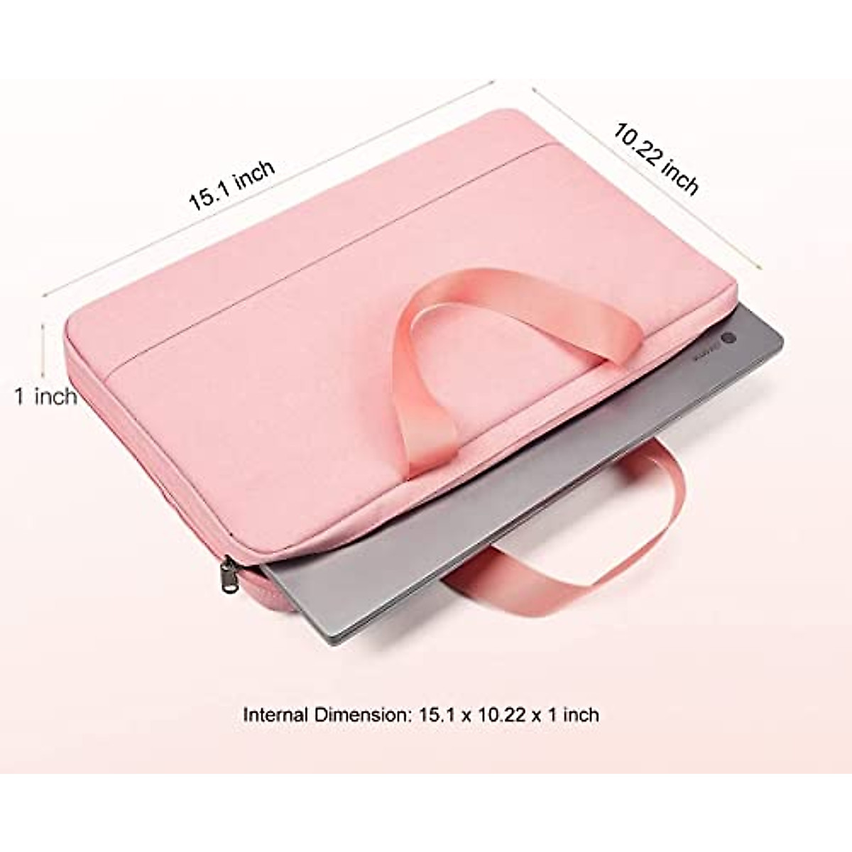 14 Inch Chromebook Case Sleeve for HP 14 Laptop/Pavilion 14/Stream 14/EliteBook, Acer Swift X, Dell XPS 15 / Inspiron 14, Lenovo IdeaPad 3 14, ASUS Chromebook Flip 14 Waterproof Computer Bag(Pink)