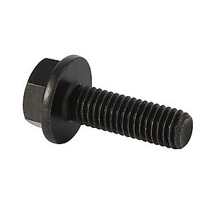 M8 x 20mm Flanged Hex Head Bolts Flange Hexagon Screws, Full Thread, Alloy Steel, Black Oxide Finish, Quantity 20
