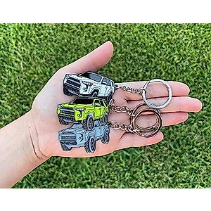 FOUR WHEEL BEAST 4Runner Accessories - Keychain 4 runner key chain key fob cover - 3rd 4th 5th gen mods car accessories trd 4 runner (Black)