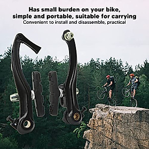 Kadimendium V Brake Caliper Set, High Strength Convenient Aluminum Alloy Bicycle V Brake Set Cold Resistant for Road Bike