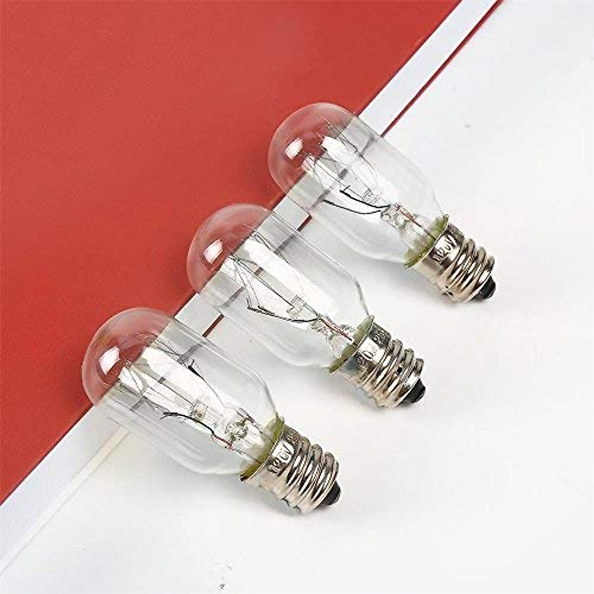 6 Pack Salt Lamp Bulbs,Plug in Wax Warmer Bulbs,Incandescent Bulbs,Replacement Light Bulbs for Himalayan Salt Lamps and Plug in Wax Diffuser,Salt Night Lights 25 Watt E12 Socket