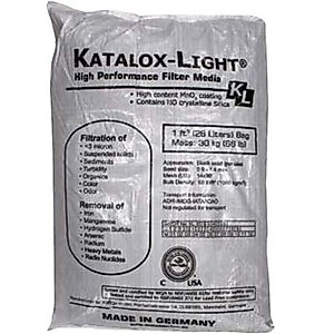American Water Solutions Katalox Light KL-15 KL Advanced Filter Media for Iron, Manganese, and Hydrogen Sulfide Removal-1.5 cu.ft, 50 Pound (Pack of 1), Black, 800 Ounce