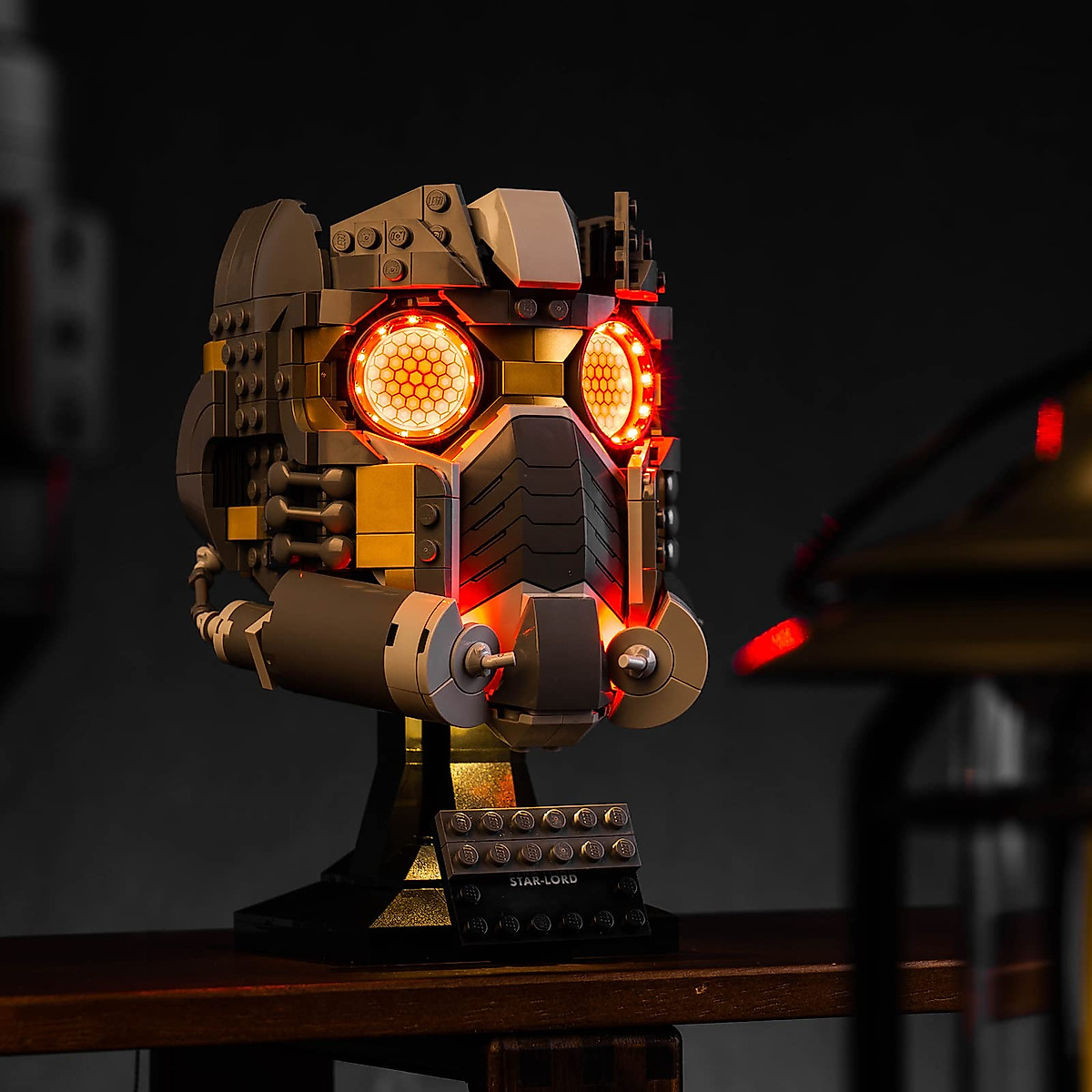 BrickBling LED Light for Lego Star-Lord's Helmet Set 76251(Lights Only), New 2023 Lighting Compatible with Lego Helmet- Light up Your Model