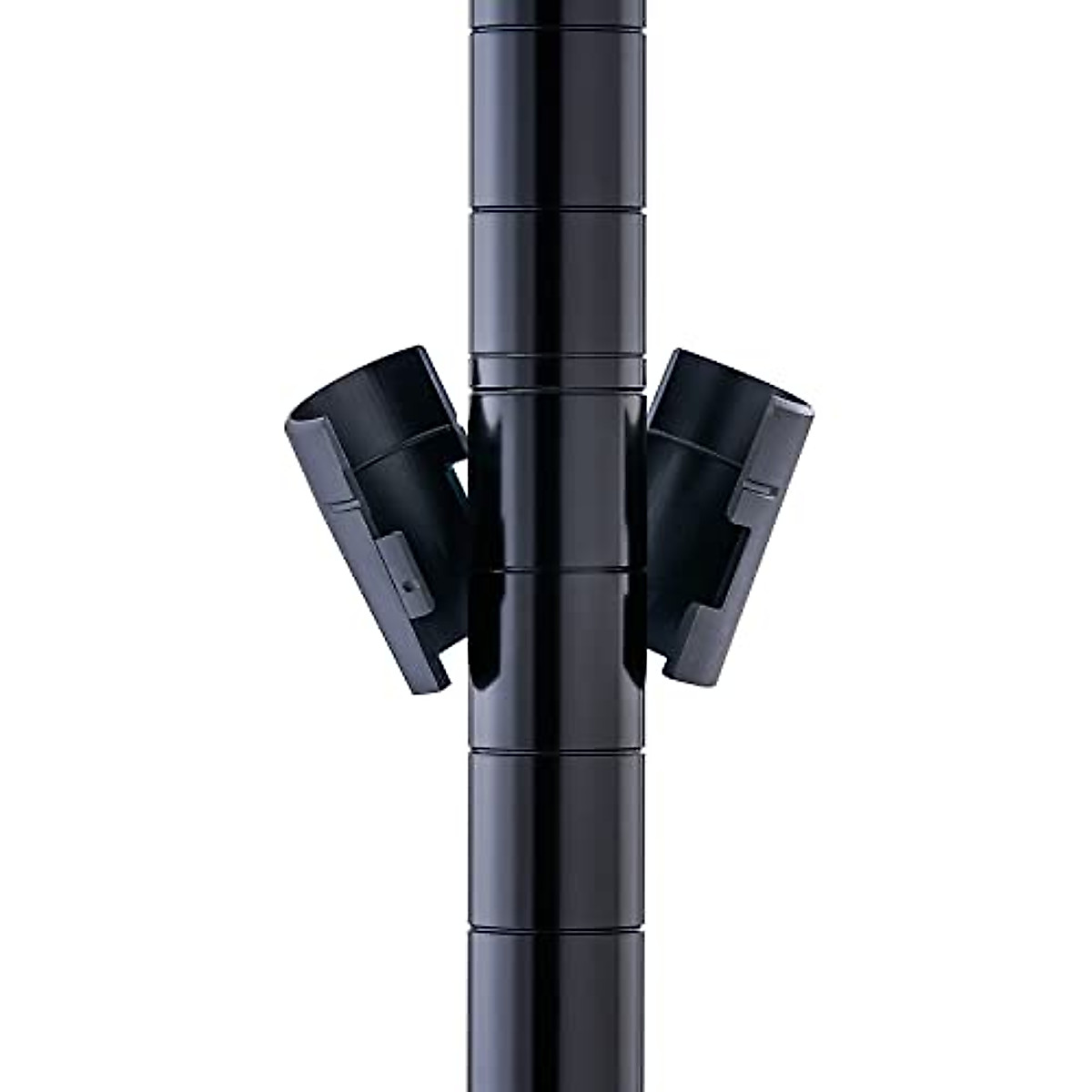 60" x 24" x 72" Black 5-Tier Wire Shelving NSF 3000 LBS Max Capacity Heavy Duty Steel Storage Rack for Restaurant, Warehouse, Commercial, Industrial, and Hospital Uses (Includes Casters)