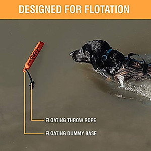 Browning Vinyl Training Dummy Hunting Dog Training Dummy, Vinyl, Orange, Large (Pack of 1)