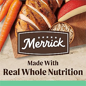 Merrick Healthy Grains Premium Dry Dog Food, Wholesome and Natural Dry Chicken Kibble, Senior Recipe - 4.0 lb. Bag