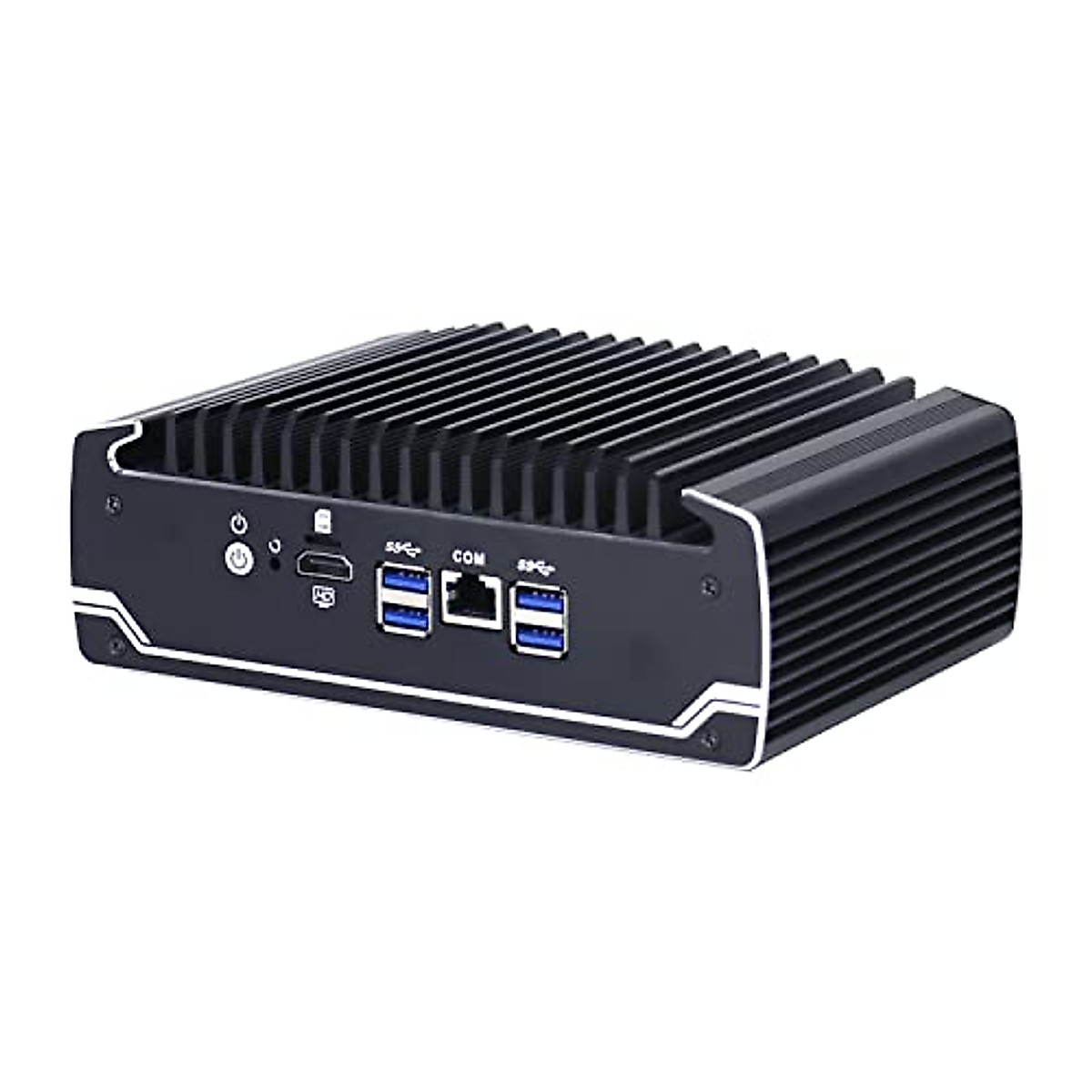 HUNSN Micro Firewall Appliance, Mini PC, VPN, Router PC, Intel Core I5 8250U, RX03, AES-NI, Nano SIM Slot, HDMI, COM, 6 x Intel I211, Vesa Mount, Barebone, NO RAM, NO Storage, NO System