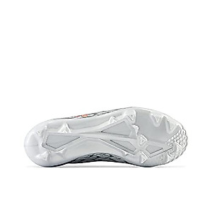 New Balance Boy's Furon V6+ Dispatch Junior FG Soccer Shoe, Silver/Brighton Grey/Copper, 3 Wide Little Kid