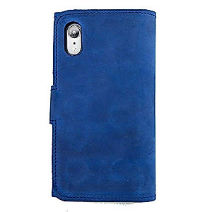 Leather iPhone XR Wallet, Magnetic Detachable Case for iPhone XR, Customized Gift, Wireless Charge, Laser Engrave, Full Grain Leather