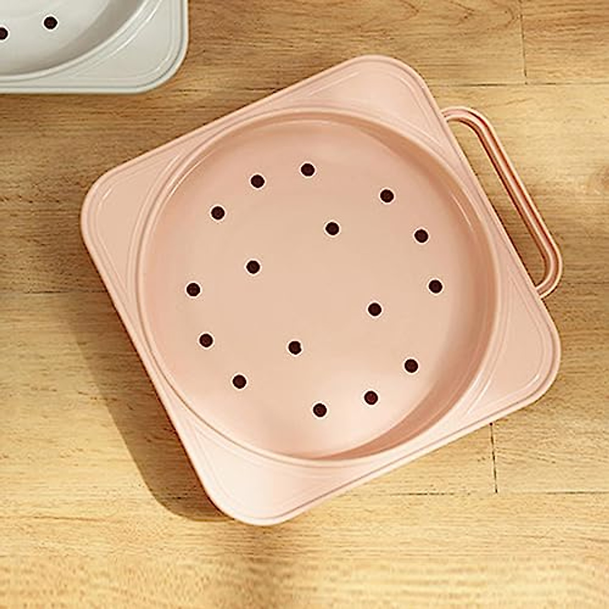 ＫＬＫＣＭＳ Flower Caddy Rolling Plant Stand with Wheels Strong Multipurpose Universal Casters Tray, Indoor Outdoor Plant Stand Movable Tray for Home, Pink S