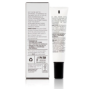 MARLOWE. No. 127 Mens Eye Cream with Vitamin C, Caffeine and Moisturizing Squalane for Puffiness, Wrinkles & Dark Circles, Targeted Under Eye Skin Care, 0.5 FL Oz