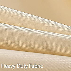 Cozzka 52 Inch Outdoor Prep Table Cover for Keter Unity XL Portable Outdoor Table and Storage Cabinet Heavy Duty Waterproof UV Resistant BBQ Grill Prep Table Cover Patio Bar Cooking Cart, Beige