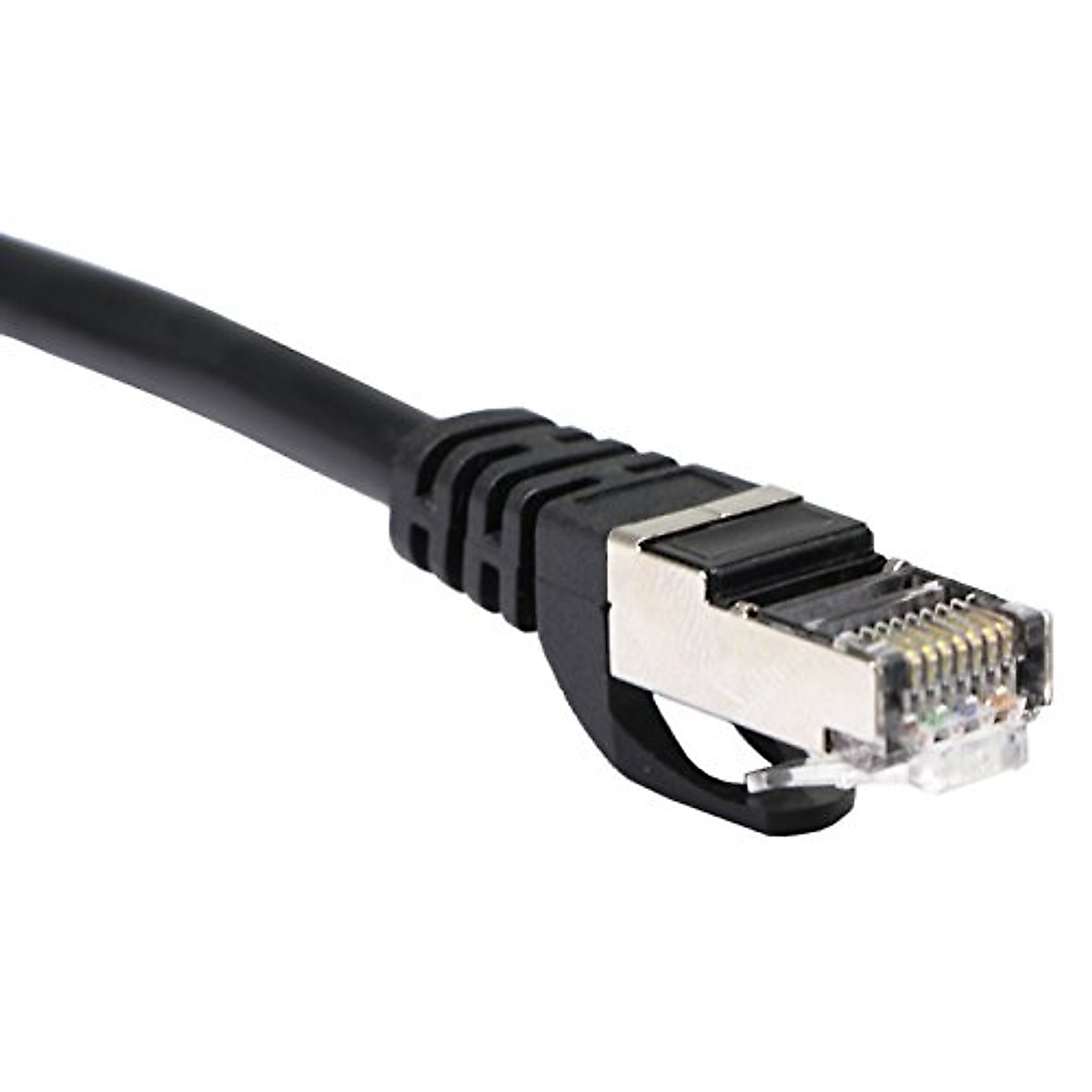 zdyCGTime RJ45 Network Cable, 1 RJ45 Male to 2 RJ45 Female Ethernet Y Type Cable, LAN Connector, Suitable for Super Category 5 Ethernet, Category 6 Ethernet(not Used as a Network Separator)(23CM)