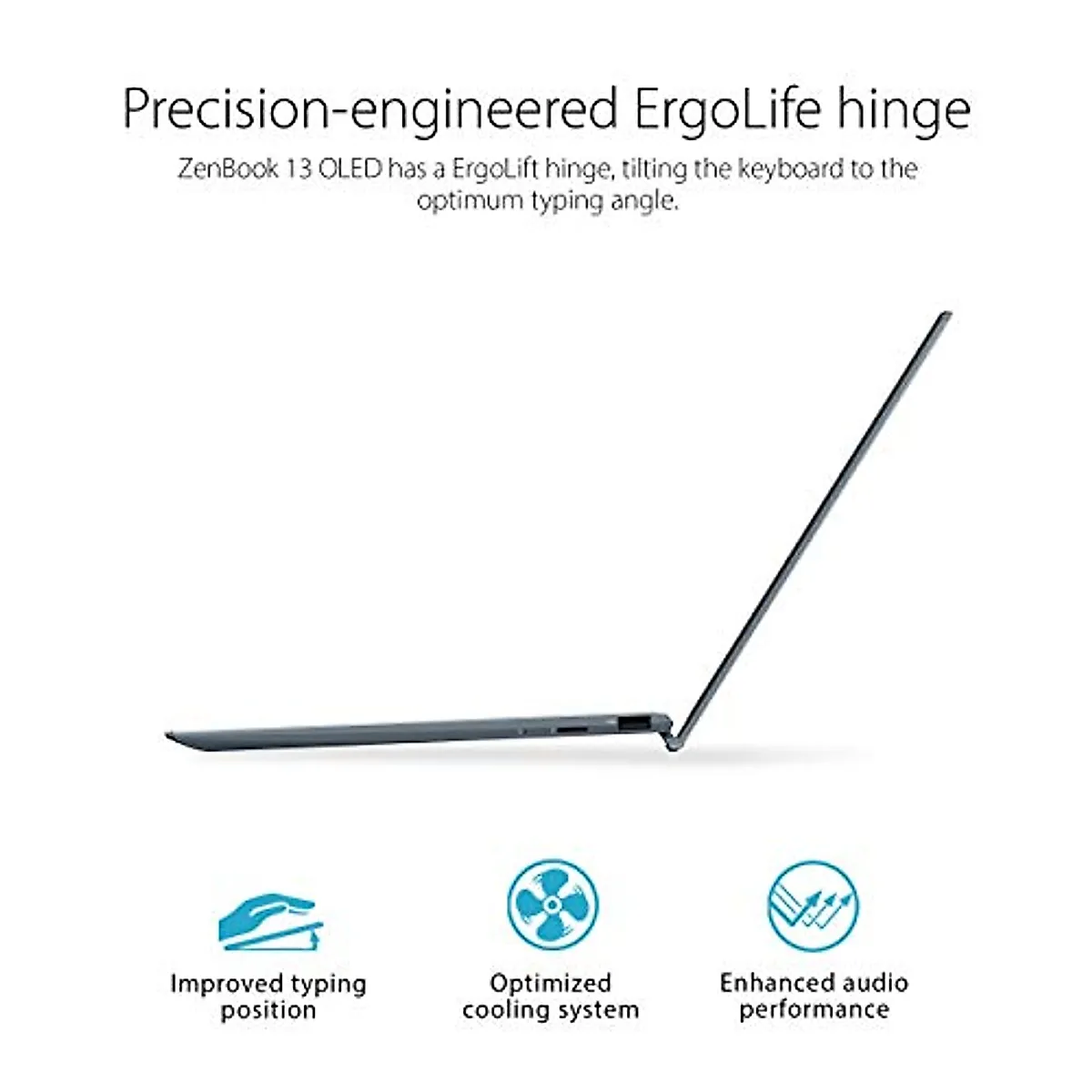 ASUS ZenBook 13 Ultra-Slim Laptop, 13.3” OLED FHD NanoEdge Bezel Display, Intel Core i7-1165G7, 8GB LPDDR4X RAM, 512GB SSD, NumberPad, Thunderbolt 4, Wi-Fi 6, Windows 10 Home, Pine Grey, UX325EA-ES71