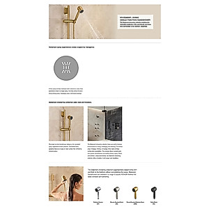 KOHLER 26286-G-2MB Statement Single-Function HAND SHOWER, Maximum Spray Performance & Easy-to-clean Surface, Vibrant Brushed Moderne Brass, 1.75 GPM