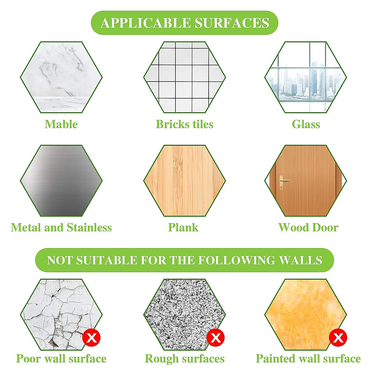 6 Pieces Cutting Mat Hanger, 2.17 Inch x 1.19 Inch Cutting Mat Storage, Standard Grip Cutting Mat Holder, Green Cut Mats Accessories