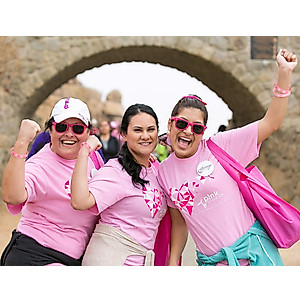 36PCS Breast Cancer Awareness Pink Ribbon Bracelets - Hope Faith Strength Courage Wristbands Party Supplies Favors