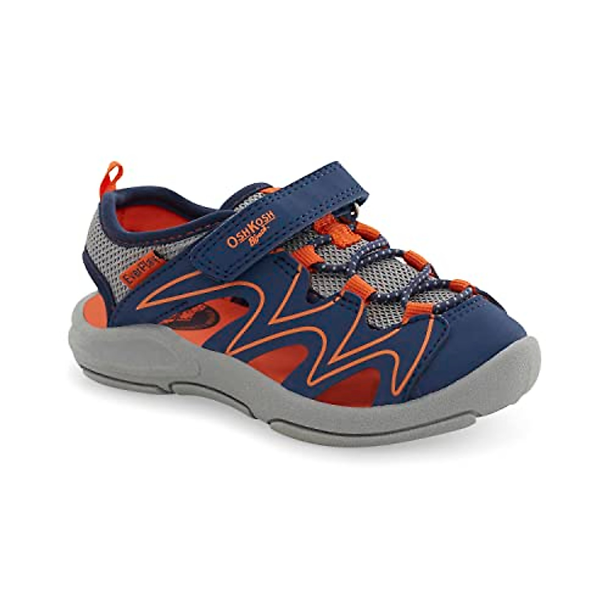 OshKosh B'Gosh Boy's Martin Sandal, Grey/Multi, 9 Toddler