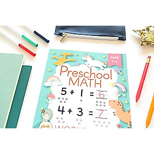 Preschool Math Workbook for Toddlers Ages 2-4: Beginner Math Preschool Learning Book with Number Tracing and Matching Activities for 2, 3 and 4 year olds and kindergarten prep