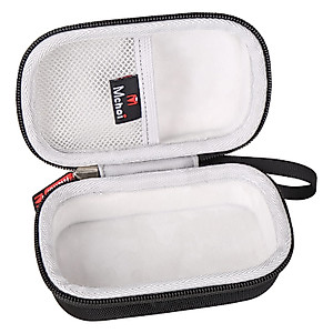 Mchoi Hard Carrying Case for Carson MicroFlip 100x-250x LED and UV Lighted Pocket Microscope, Shockproof, Waterproof, Lightweight, Dustproof, Black, Grey