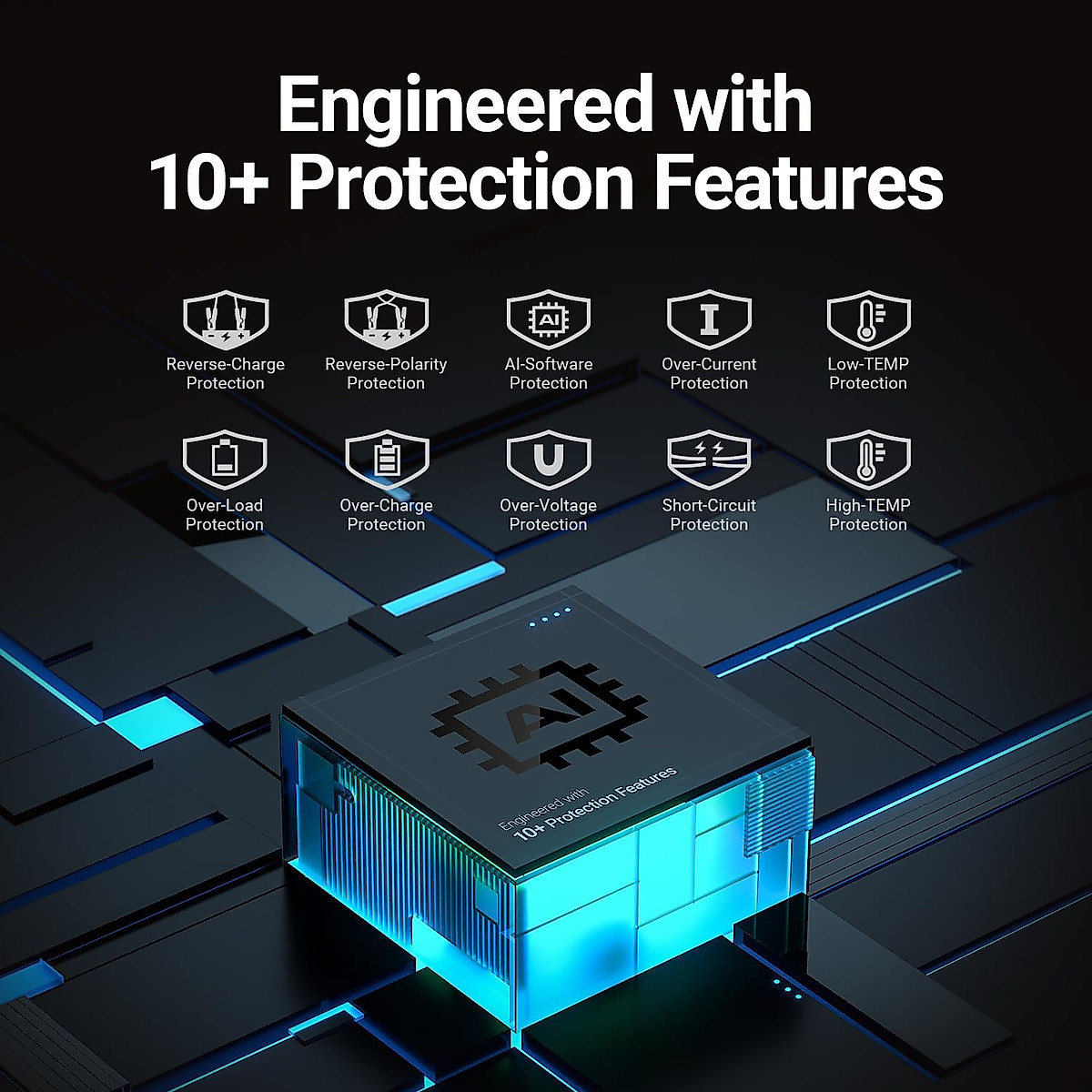 HULKMAN Alpha100 Jump Starter 4000 Amp 32000mAh Car Starter with -40℉ Start Tech PD 65W Lithium Portable Car Battery Booster Pack for up to 10L Gas and 10L Diesel Engines