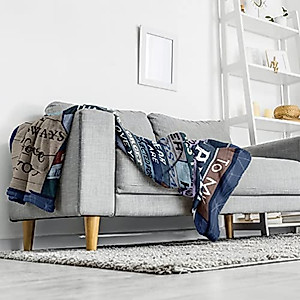 Grandpa Gifts from Grandchildren Throw Blanket 60"x50" - Birthday Gifts for Grandpa - Fathers Day Best Gifts for Grandpa Birthday Gifts - Papa Gifts from Grandchildren - Best Grandpa Gifts Idea