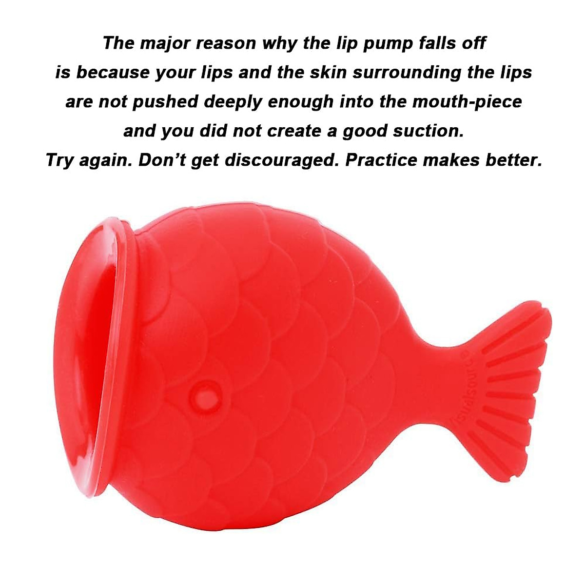 MonLiya Lips Enhancer Plumper Device Lips Silicone Fish Shape Natural Pout Mouth Tool Sexy Lip Mouth