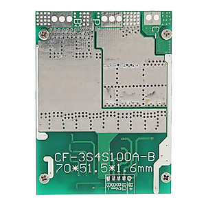 Lithium Iron Battery Protection Board, 4S 100A 12V LiFePO4 LFP Batterty Protection Module Board 1pc with The Balance Function