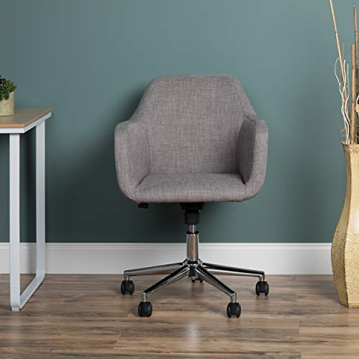 OFM ESS Collection Upholstered Home Office Desk Chair, Grey
