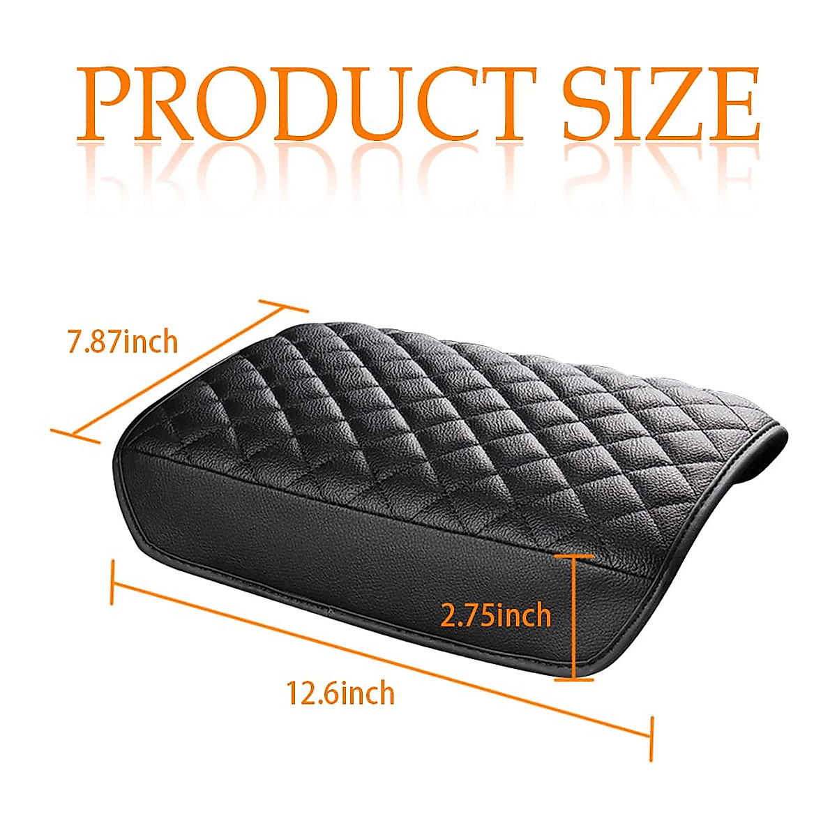 Turcee Leather Car Center Console Cover Compatible with Tesla Model 3 Model Y,All Around Protection/Extended Center Console Organizer Design - The Most Practical Car Armrest Cover