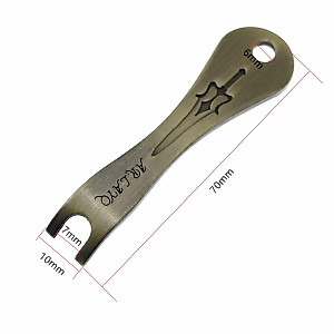 Jiayouy 5Pcs Acoustic Guitar Bridge Pins & Knob Puller Remover Extractor Tool Stainless Steel Luthier Tool