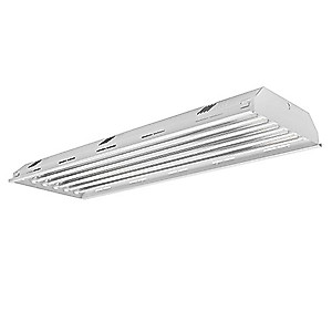 Four Bros Lighting HB6-T8/LED 6 Lamp/Bulb LED High Bay Light Fixture, 400W Equivalent, 5000K (Daylight), Indoor Shop Warehouse Industrial Commercial Grade DLC Premium and UL Listed LED Bulbs Included