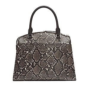 Calvin Klein Lock Candy Python Medium Statement Satchel, Asphalt