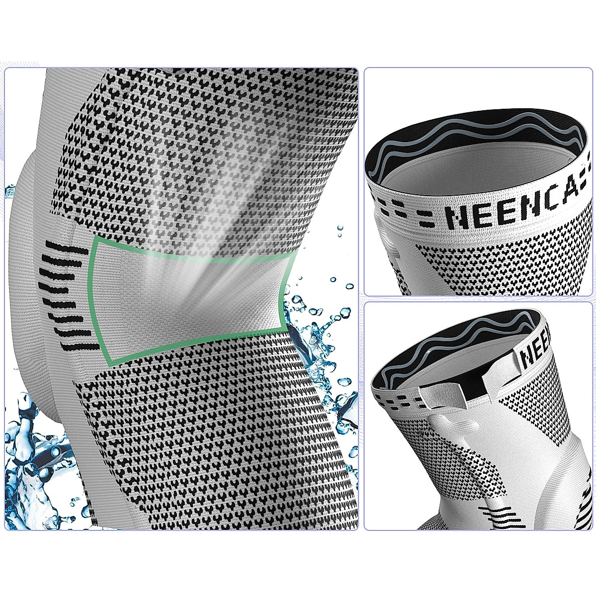 NEENCA Professional Knee Brace for Pain Relief, Medical Knee Support with Patella Pad & Side Stabilizers, Compression Knee Sleeve for Meniscus Tear, ACL, Joint Pain, Runner, Workout - FSA/HSA APPROVED