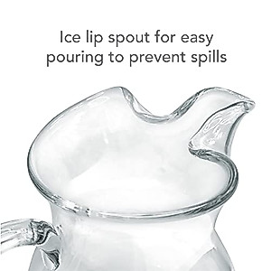 Mikasa 5136551 Napoli Glass Beverage Pitcher Clear, 70 Ounce