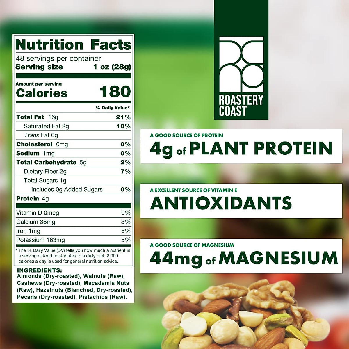 Roastery Coast - Daily Nuts Healthy Mix Bulk | 3 LB Bulk Pouch | Nuts Snack Mix | Deluxe assorted snack | Nut Snacks | Daily Nuts