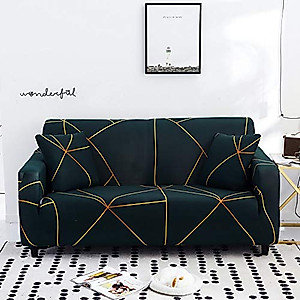 New Abstract Living Room Sofa Cover Elastic Stretch Cover Corner Sofa Cover 1/2/3/4 seat Home Decoration Sofa Cover A4 4 Seater