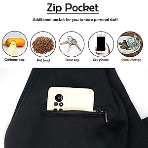 NATUYA Small Dog Carrier Sling Cat Sling,Adjustable Strap Hand Free Pet Puppy for Outdoor Traveling Subway (Black, Snap)