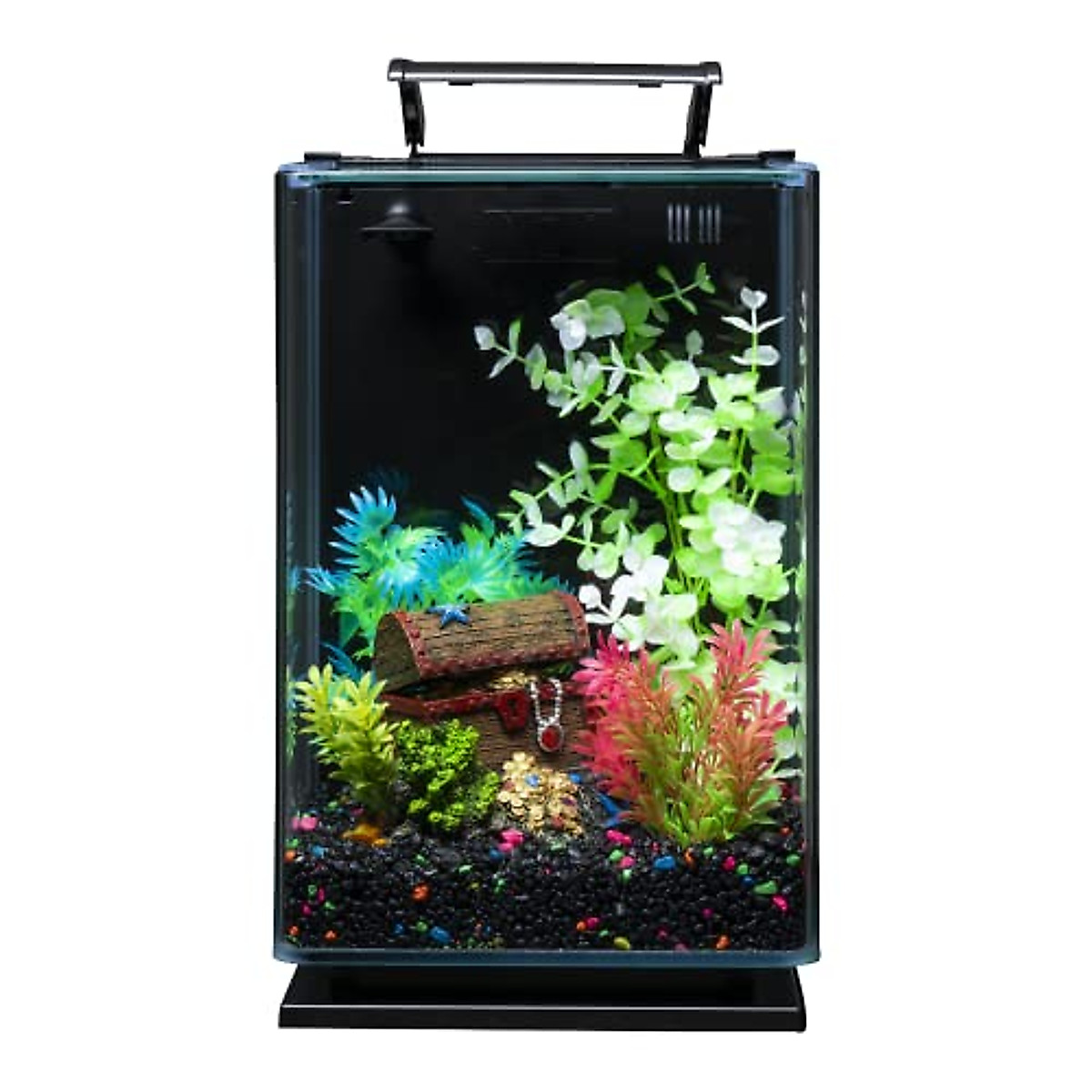 GloFish Aquarium Gravel, Fish Tank Gravel, Black With Fluorescent Accents, Compliments GloFish Tanks, 5 lb Bag