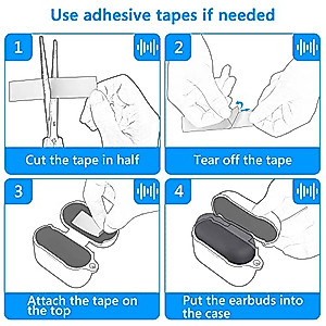 Geekria Silicone Case Cover Compatible with JBL Endurance Race True Wireless Earbuds, Earphones Skin Cover, Protective Carrying Case with Keychain Hook, Charging Port Accessible (Black)